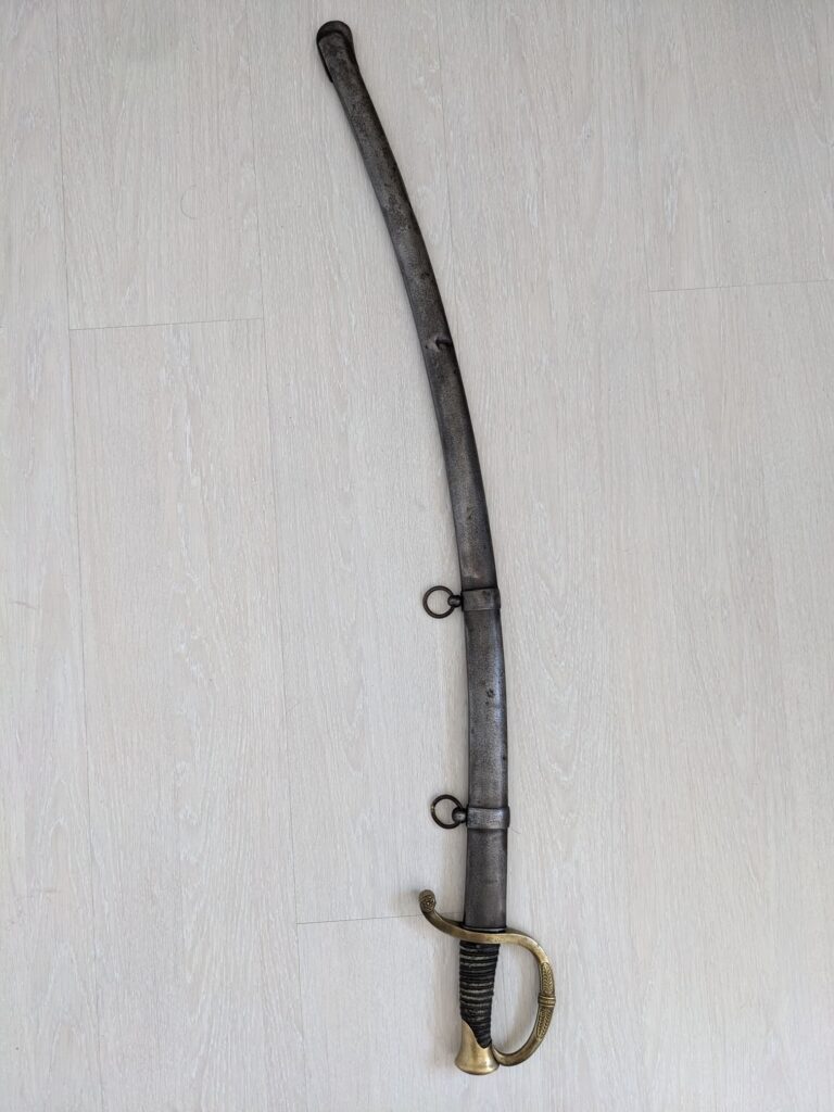 French officer’s artillery saber, model 1829 - Lieutenant Poilu