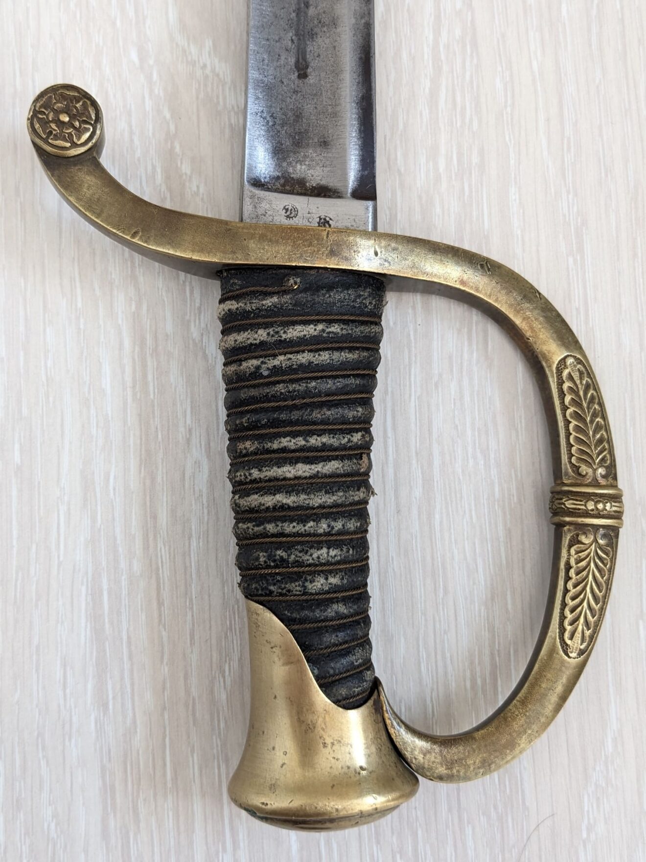 French officer’s artillery saber, model 1829 - Lieutenant Poilu