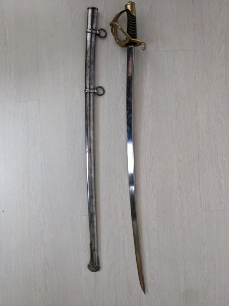 French Bourbon Restoration light cavalry saber, model 1816 - Lieutenant ...