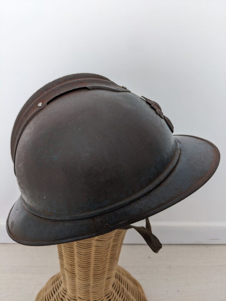French Adrian Helmet, Worn In Verdun - Lieutenant Poilu